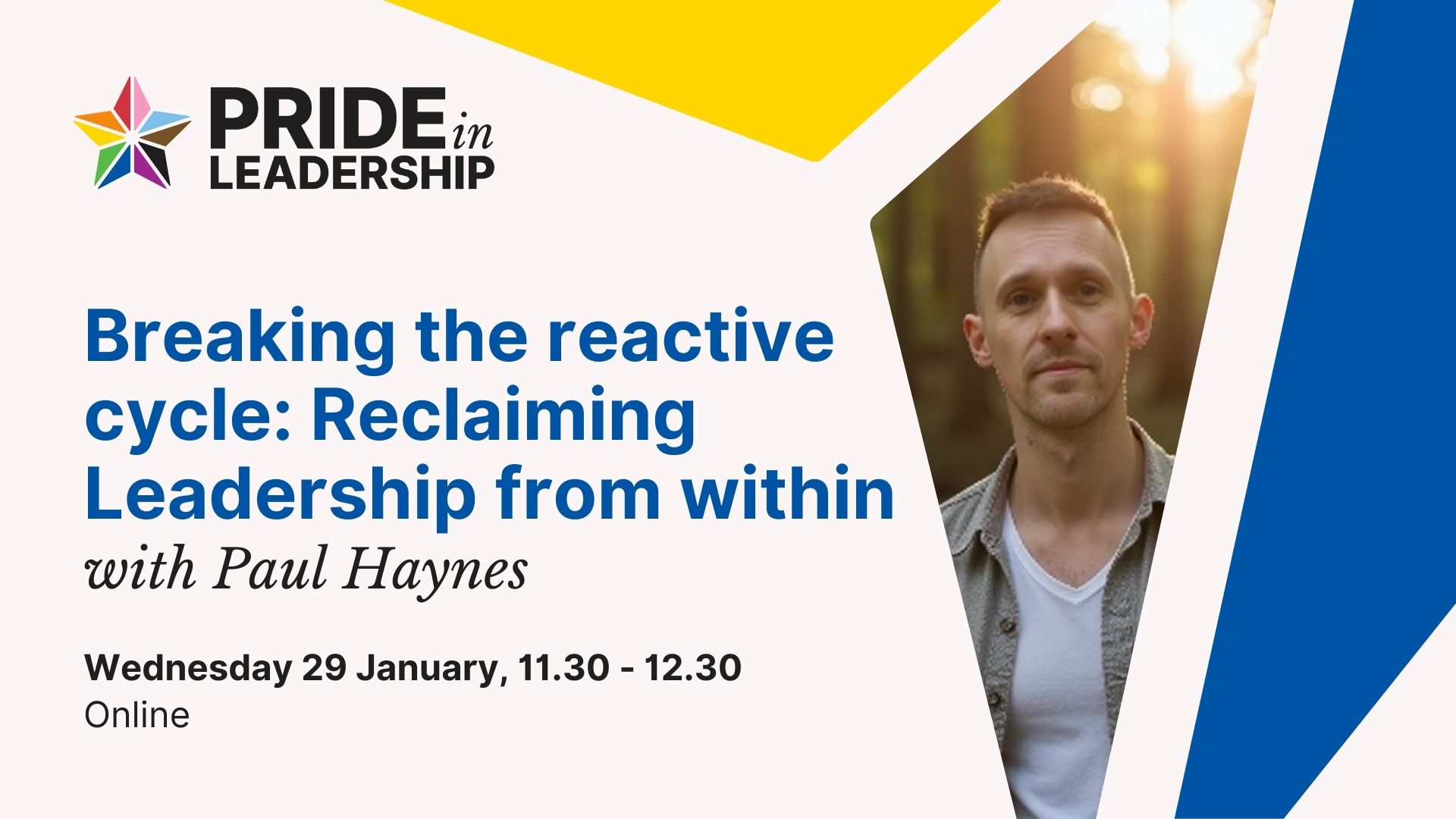 Breaking the reactive cycle: Reclaiming Leadership from within - Pride ...